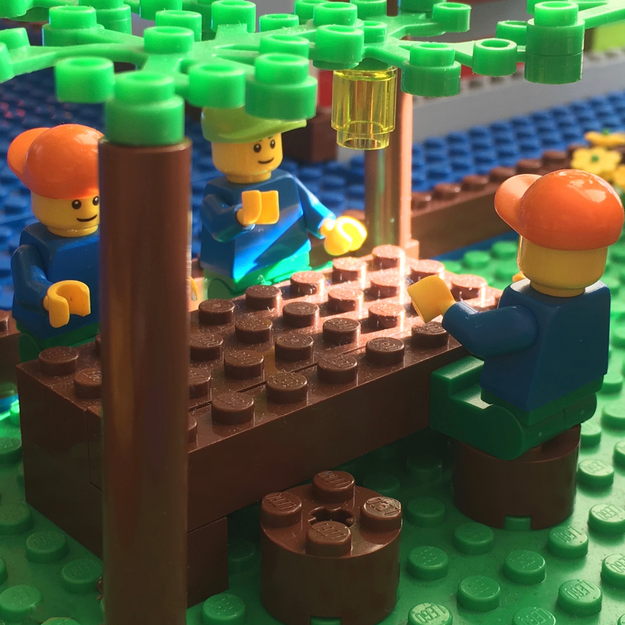 LEGO IDEAS - Making New Friends! - Under the pergola