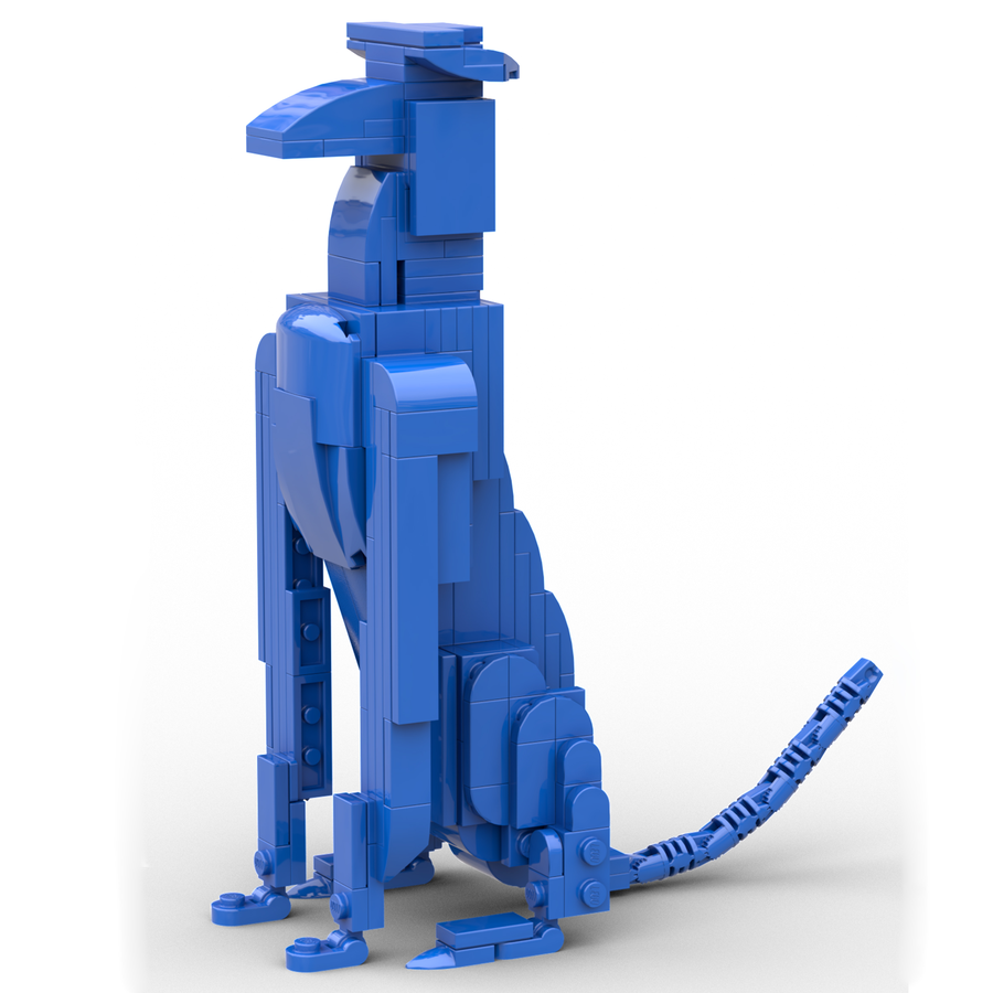 LEGO IDEAS - A Pop of Blue! - Blue Greyhound Dog