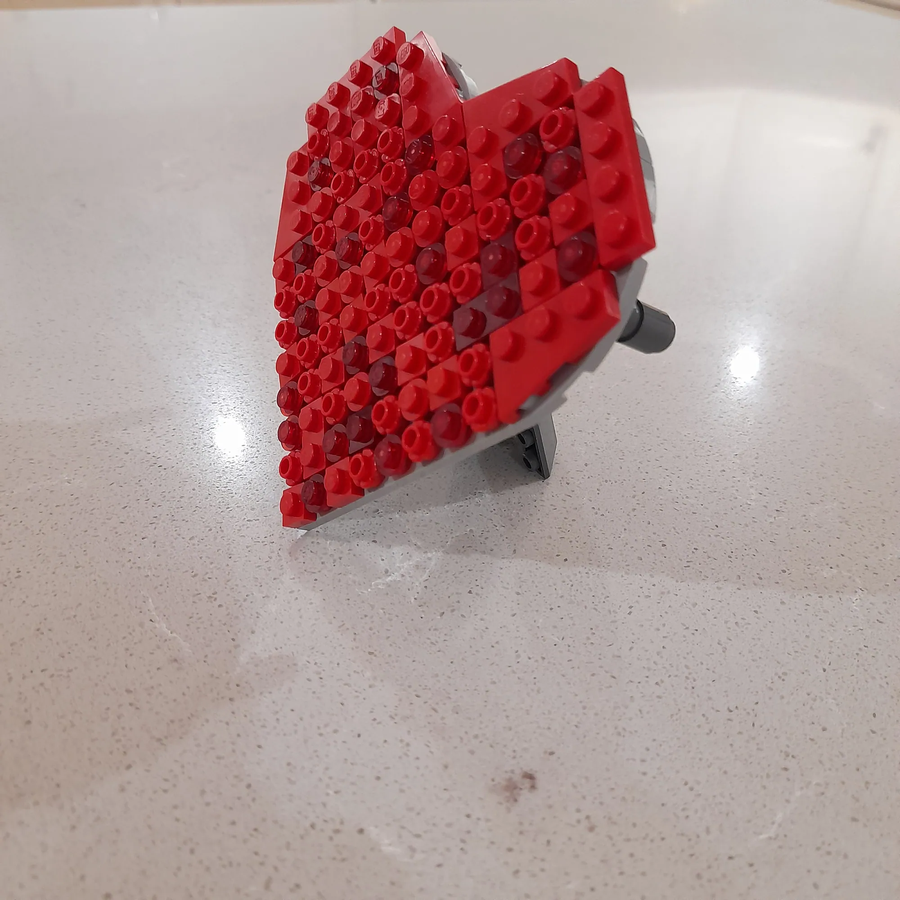 LEGO IDEAS - Build a Heart, Share the Love! - Heart-on-a-Stand