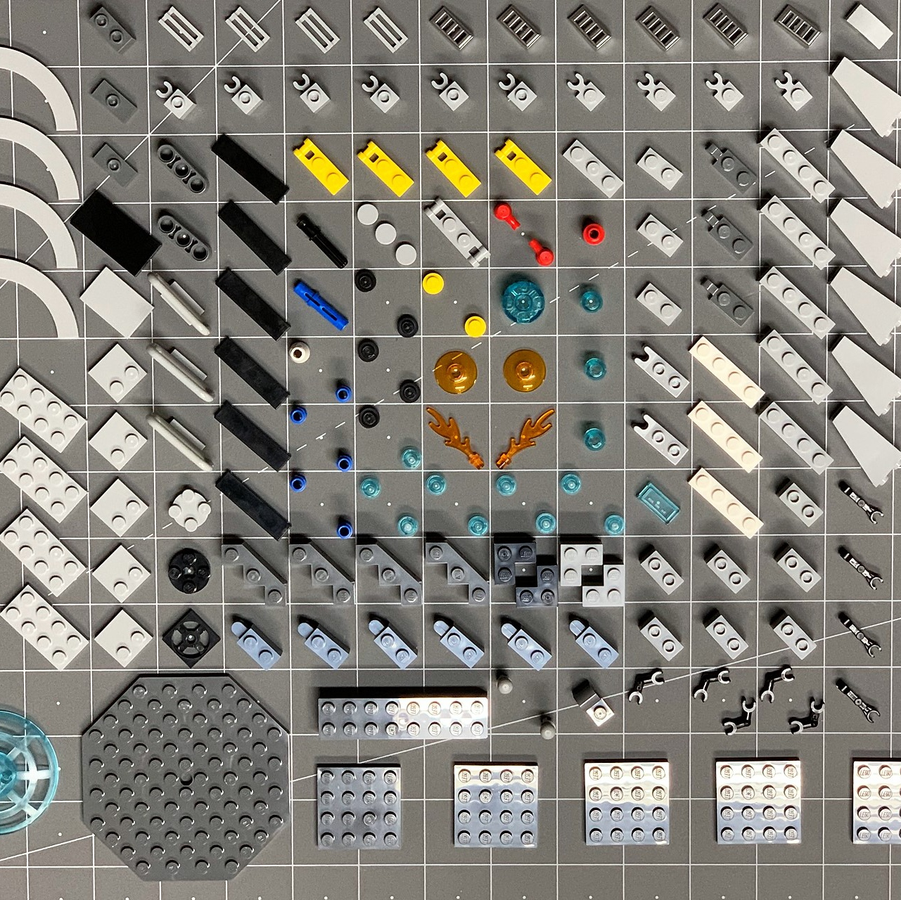 LEGO IDEAS - Knolling! - Slanted Hall