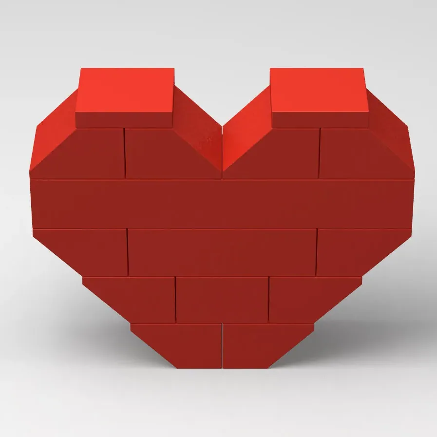 LEGO IDEAS - Build a Heart, Share the Love! - A Heart, With Love