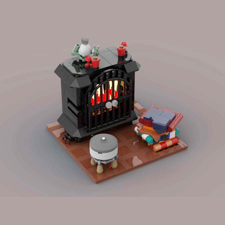 LEGO IDEAS - Around The House - Cozy Heater with Flickering Flames