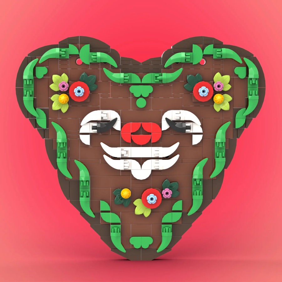 LEGO IDEAS - Build a heart! Share the joy - The Happy Gingerbrick Heart