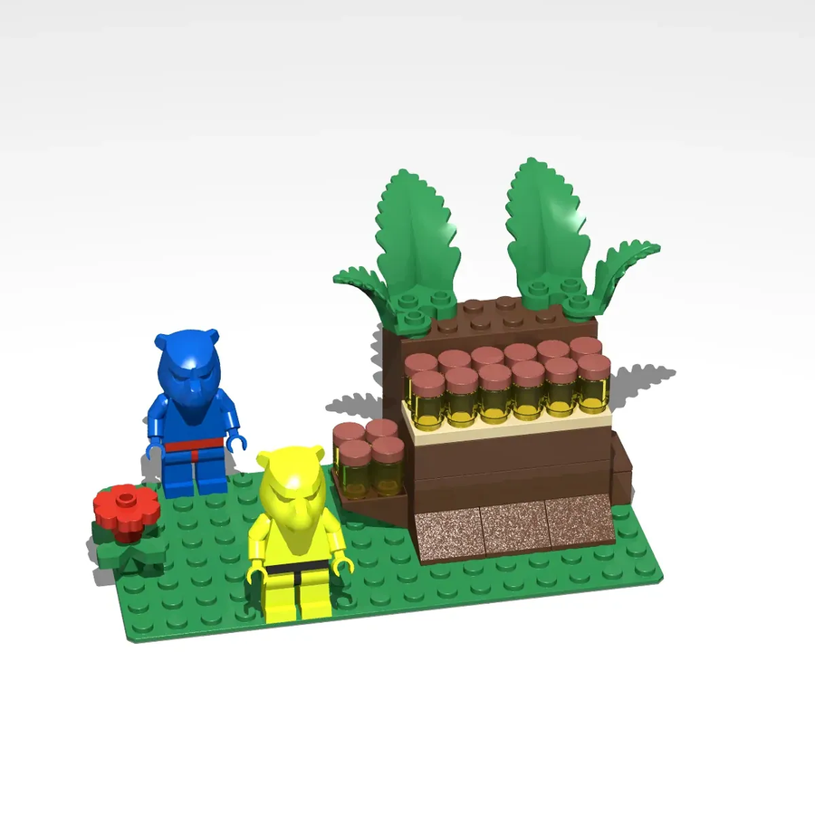 LEGO IDEAS - Building Fantasy - Bears and Their Honey Collection