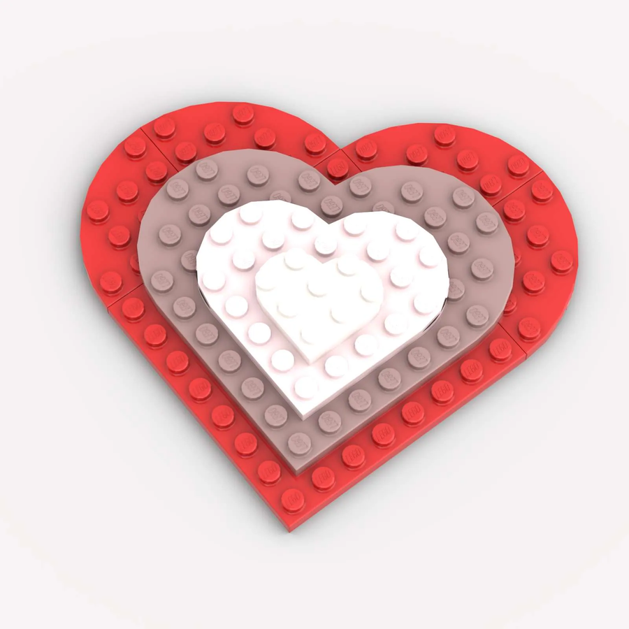 LEGO IDEAS - Build a Heart, Share the Love! - Simple Layered Heart