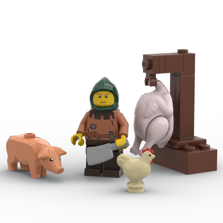 LEGO IDEAS - Mini Medieval Builds! - The Butcher (Re-Colored)