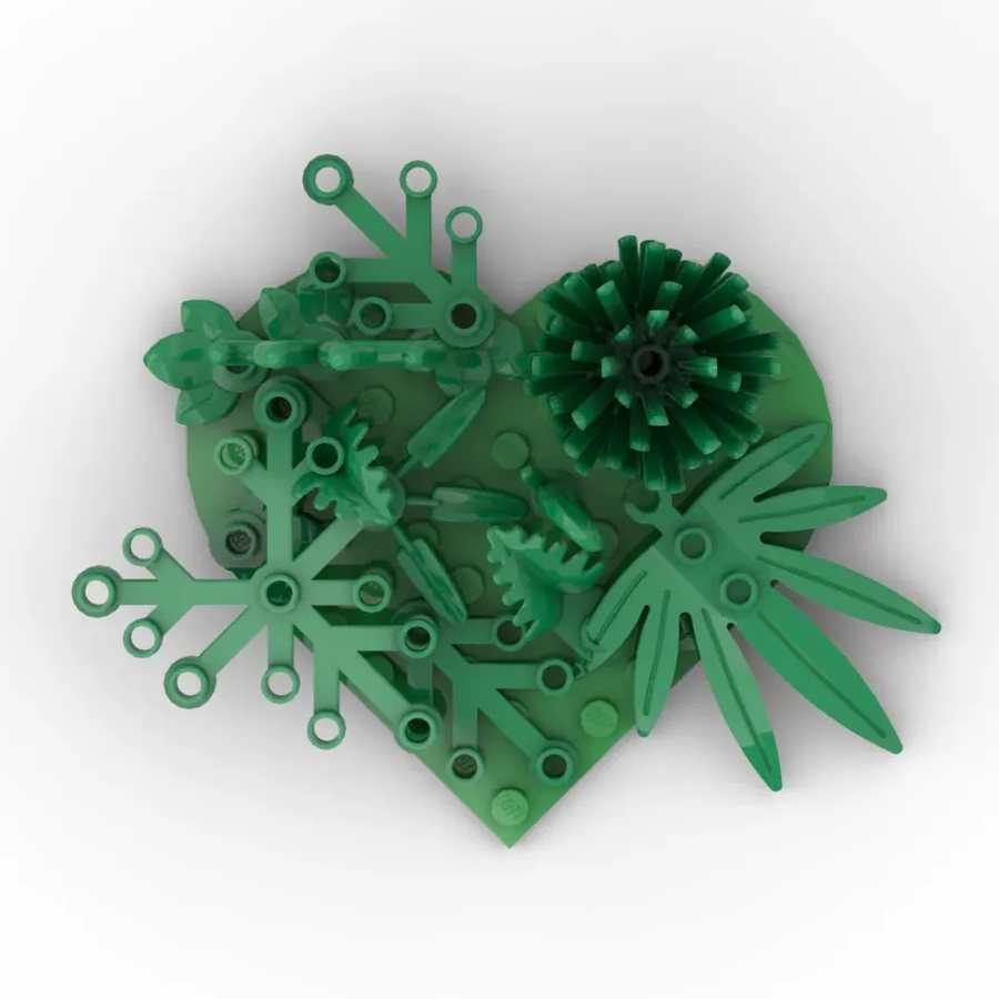 LEGO IDEAS - Build a Heart, Share the Love! - Green Heart