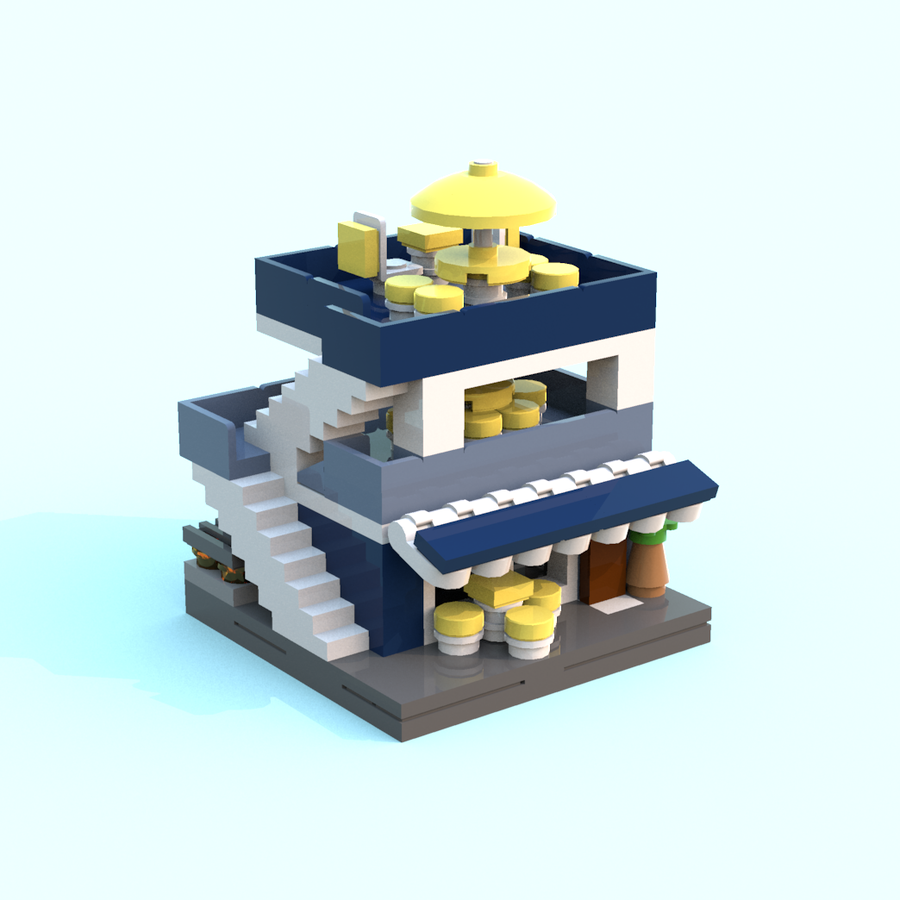 LEGO IDEAS - Build your finest Micro Modular Building! - Cafe al Fresco