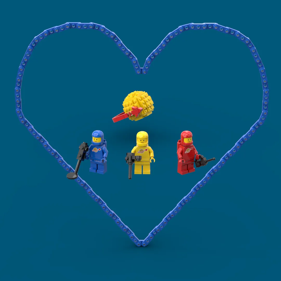 LEGO IDEAS - Build a Heart, Share the Love! - Classic Space Heart (#1)