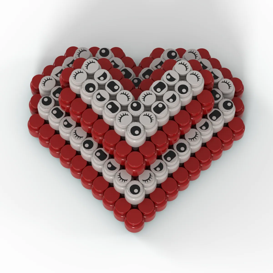 LEGO IDEAS - Build a Heart, Share the Love! - Lovely Eyes