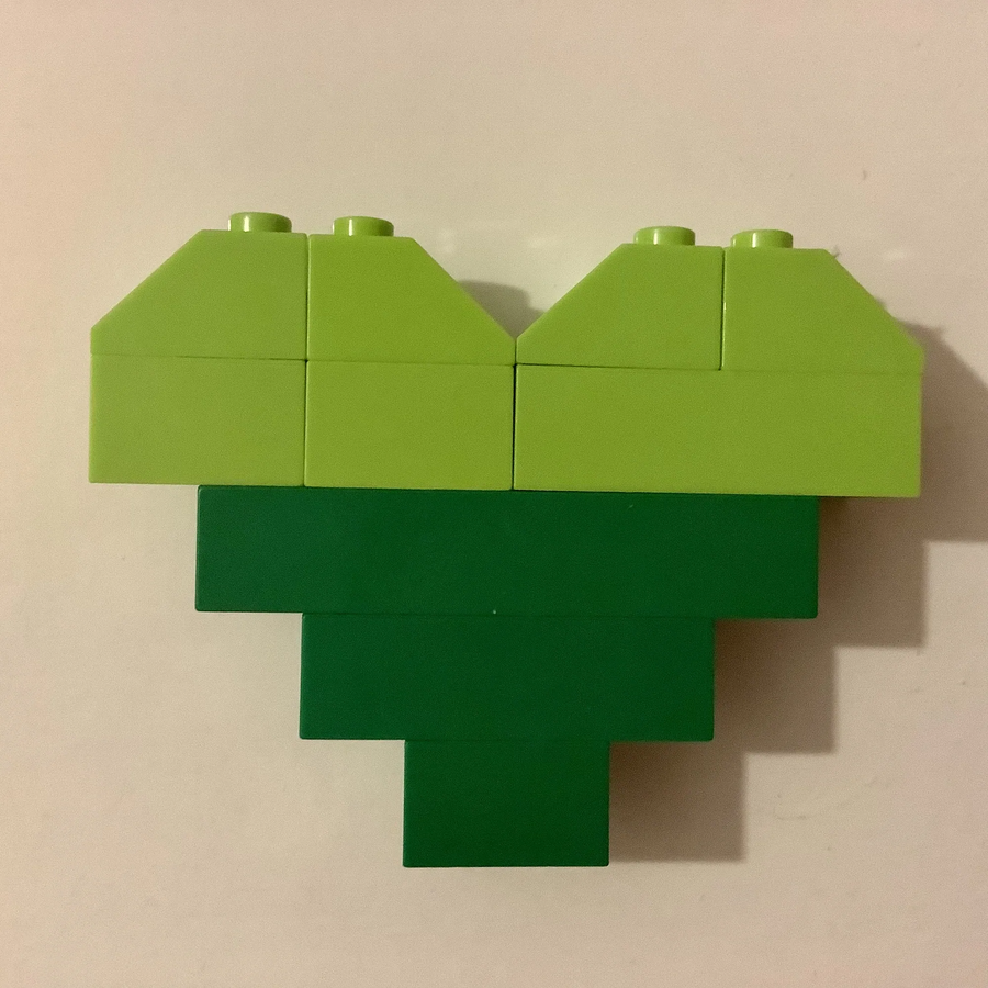 LEGO IDEAS - Build a Heart, Share the Love! - Light and Dark Green ...