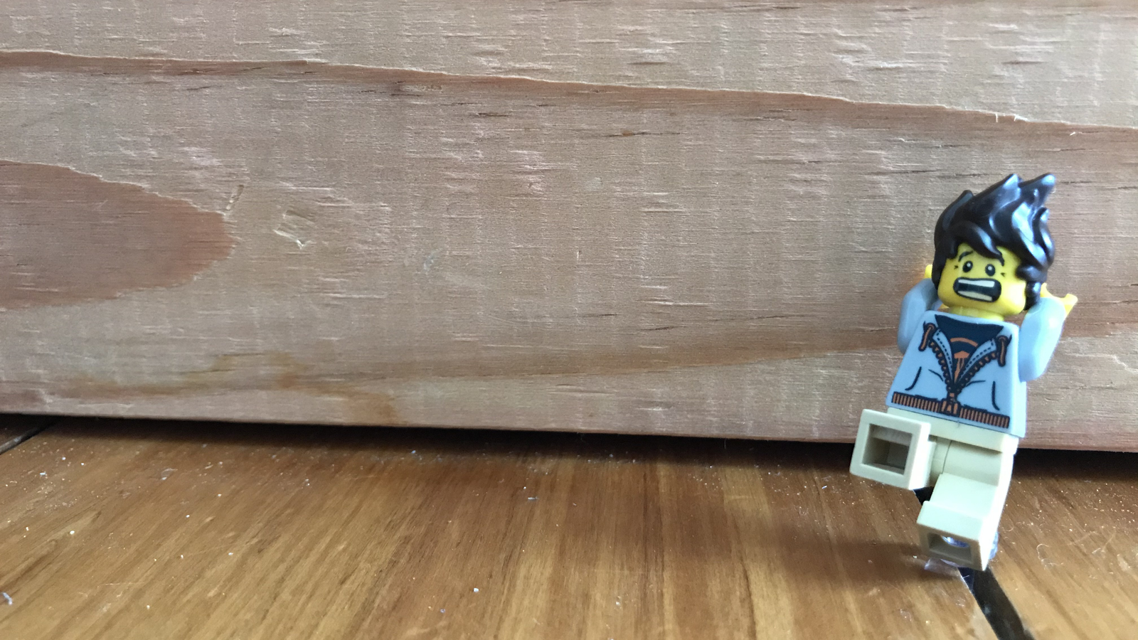 LEGO IDEAS - Spooky Backgrounds - The Screaming Guy Zoom Background