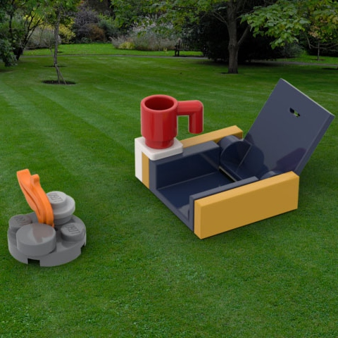 LEGO IDEAS - Small summer - Mini Lawn Chair and Campfire