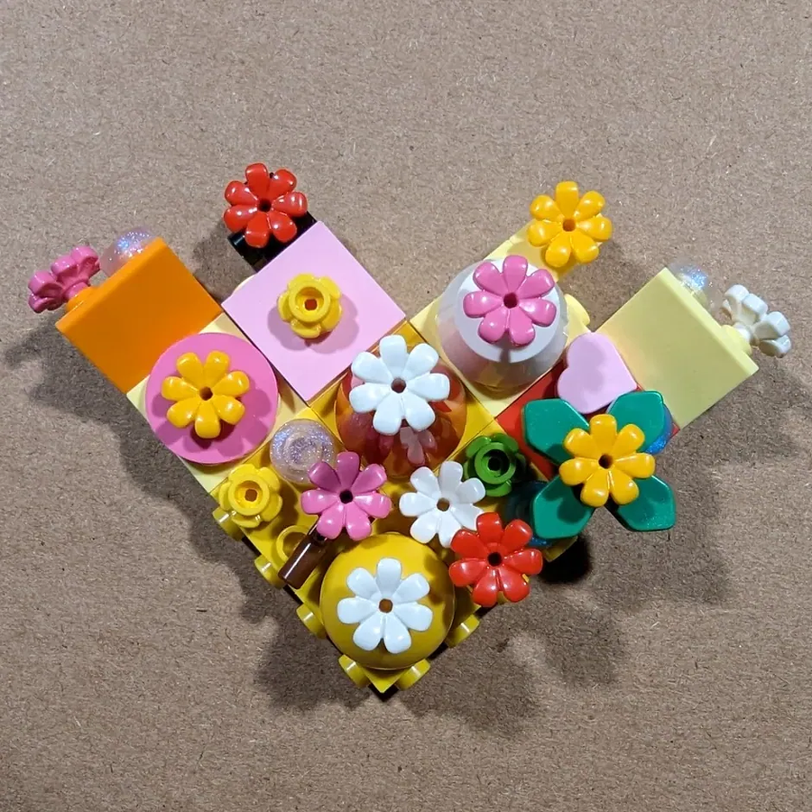 LEGO IDEAS - Build a Heart, Share the Love! - Floral Heart