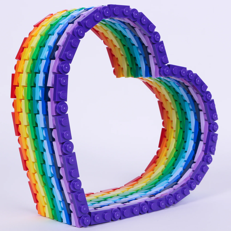 LEGO IDEAS - Build a Heart, Share the Love! - Rainbow Heart