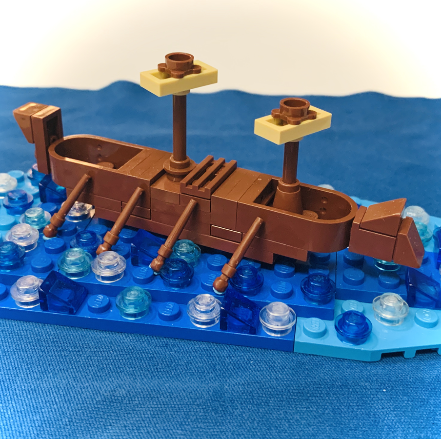 LEGO IDEAS - Coasting on the waves - LEGO Greek Trireme