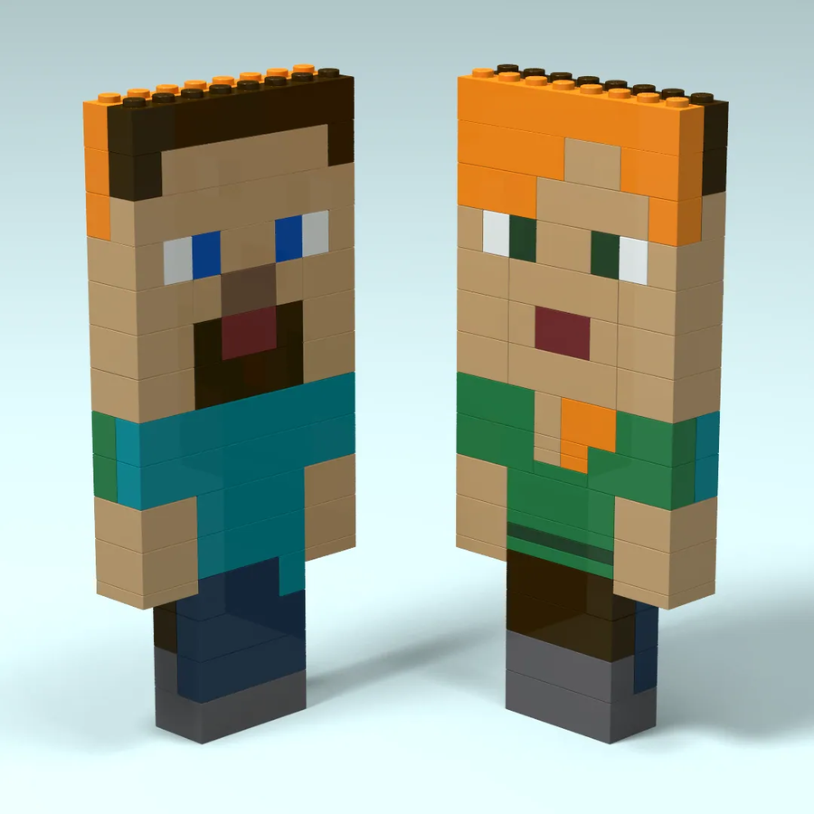 LEGO IDEAS - ⚒️ Build your Minecraft memories! - Double Sided Steve/Alex