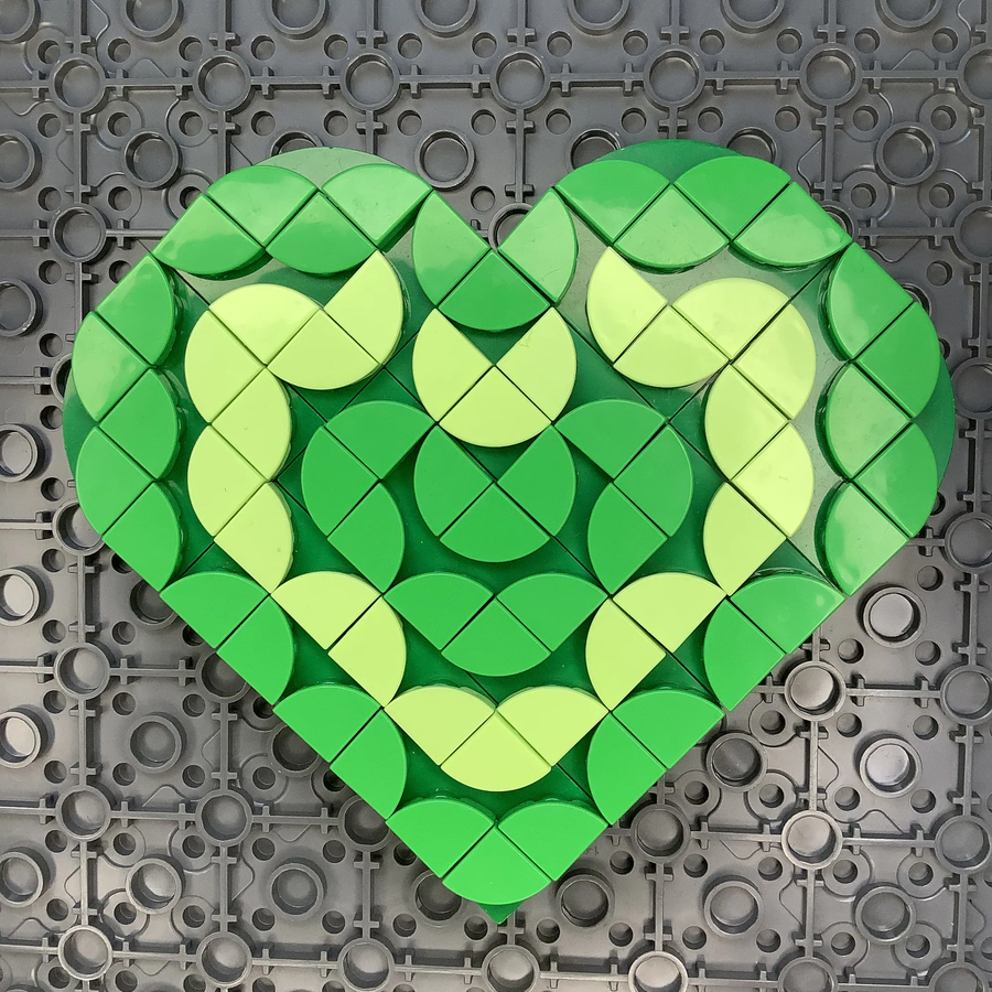 LEGO IDEAS - Build a Heart, Share the Love! - Green Heart