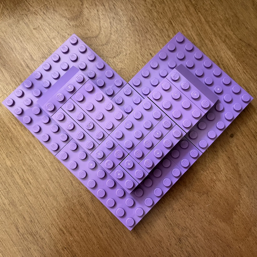 LEGO IDEAS - Build a Heart, Share the Love! - Simple Purple Heart
