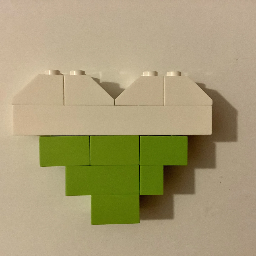 LEGO IDEAS - Build a Heart, Share the Love! - White and Light Green ...
