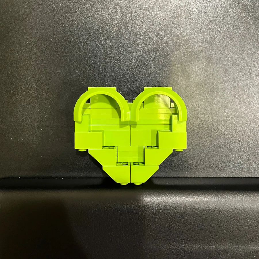LEGO IDEAS - Build a Heart, Share the Love! - Lime Green Heart