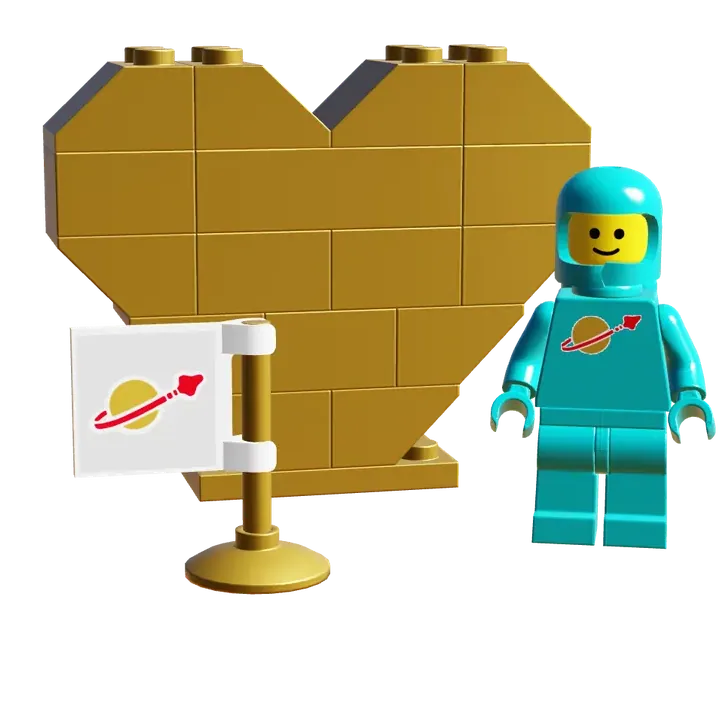 LEGO IDEAS - Build a Heart, Share the Love! - Happy Space Heart