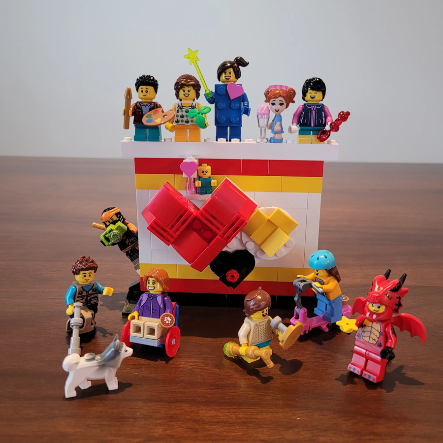 LEGO IDEAS - Build a Heart, Share the Love! - Lego Hearts V2 - Giving Love