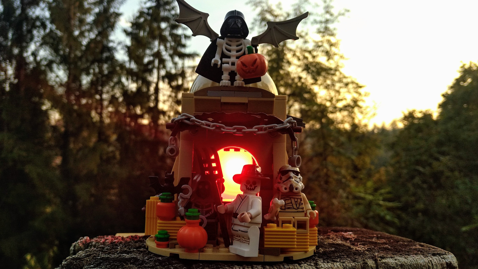 LEGO IDEAS - Spooky Backgrounds - Halloween Shop