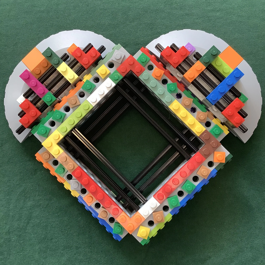 LEGO IDEAS - Build a Heart, Share the Love! - Funky Heart