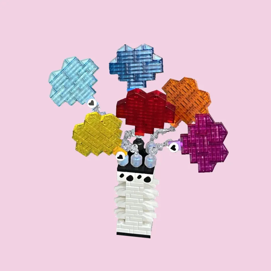 LEGO IDEAS - Build a Heart, Share the Love! - Bouquet of Hearts