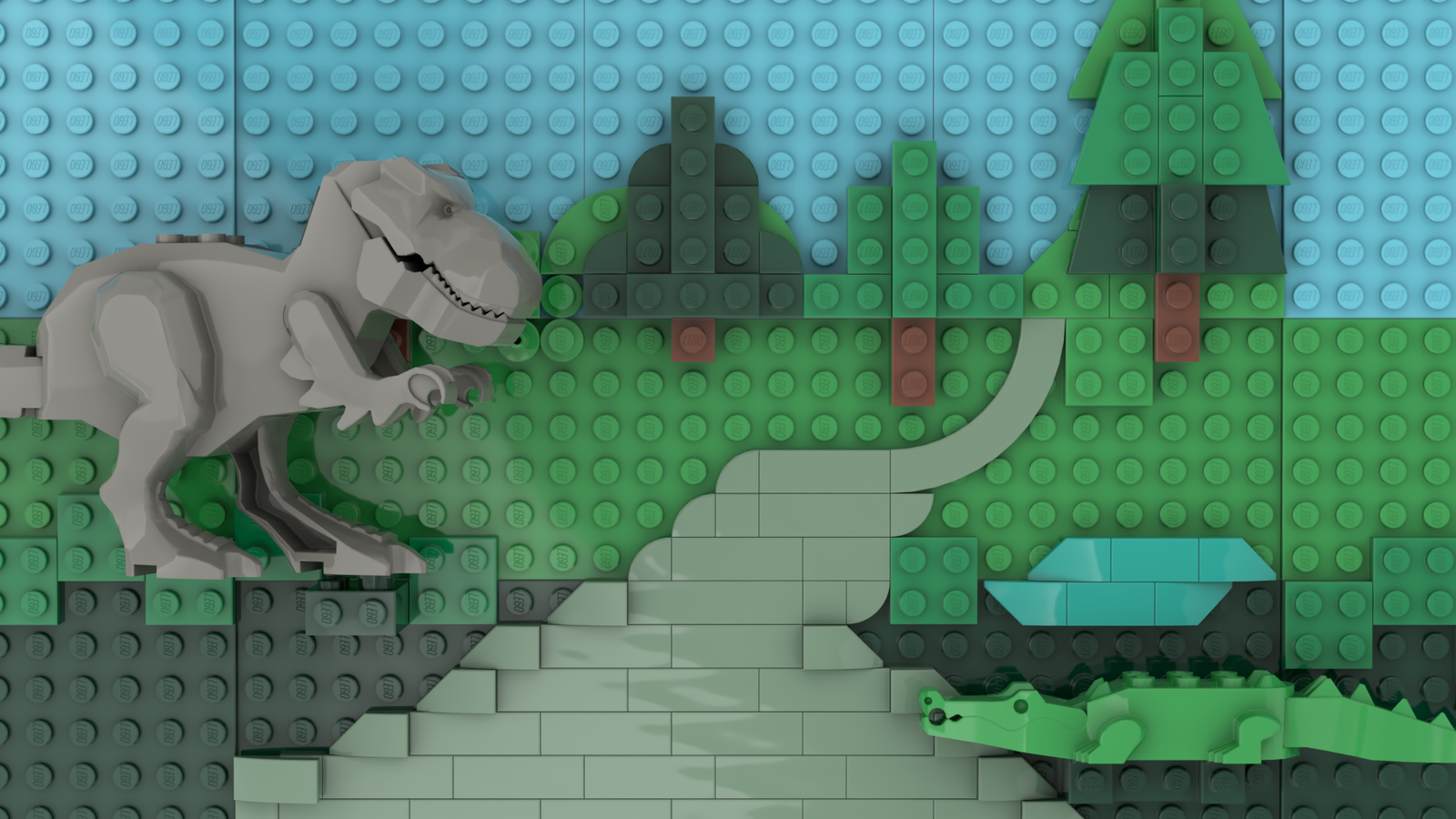 LEGO IDEAS - Create a Custom Background for Video Calls - Dinosaur ...