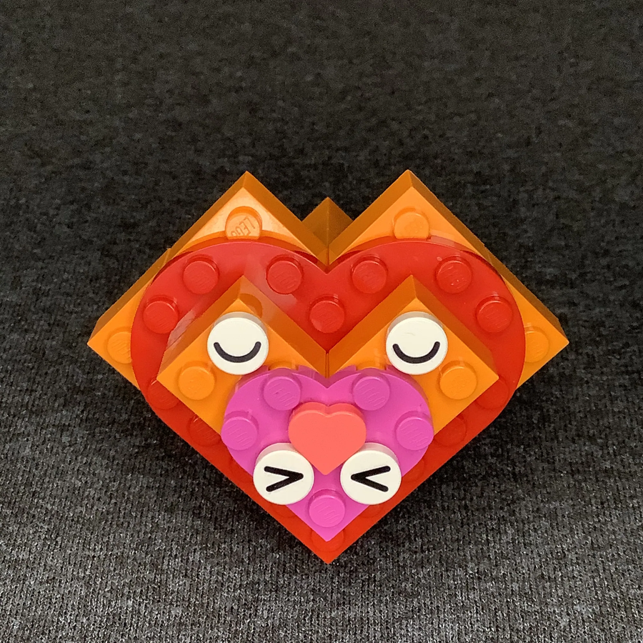 LEGO IDEAS - Build a Heart, Share the Love! - Lion Heart Head