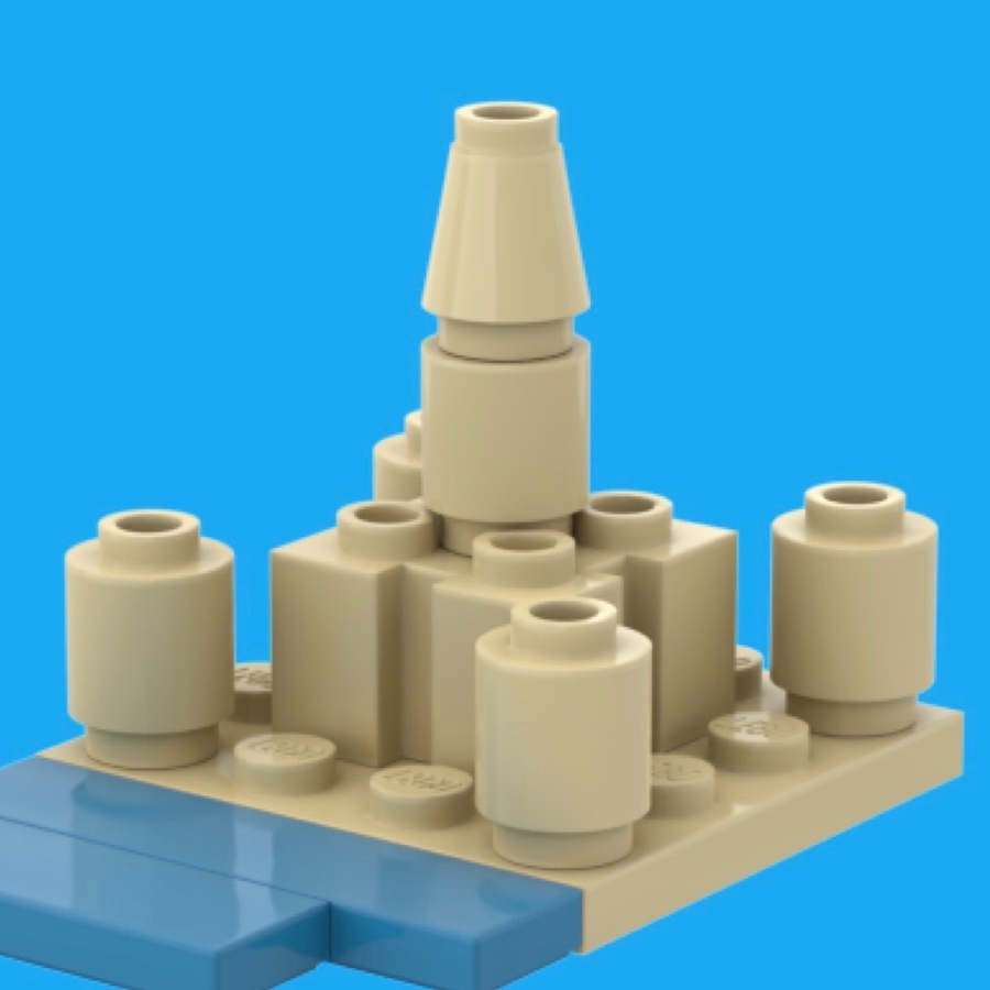 LEGO IDEAS - Small summer - 10-Piece Sandcastle