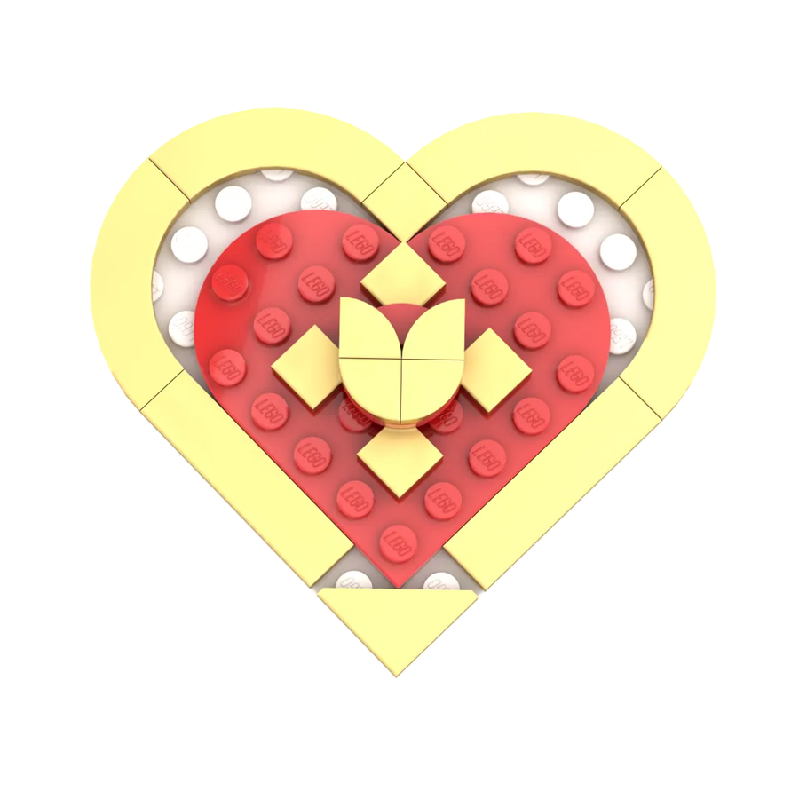 LEGO IDEAS - Build a Heart, Share the Love! - Gotta Love Gold Ink