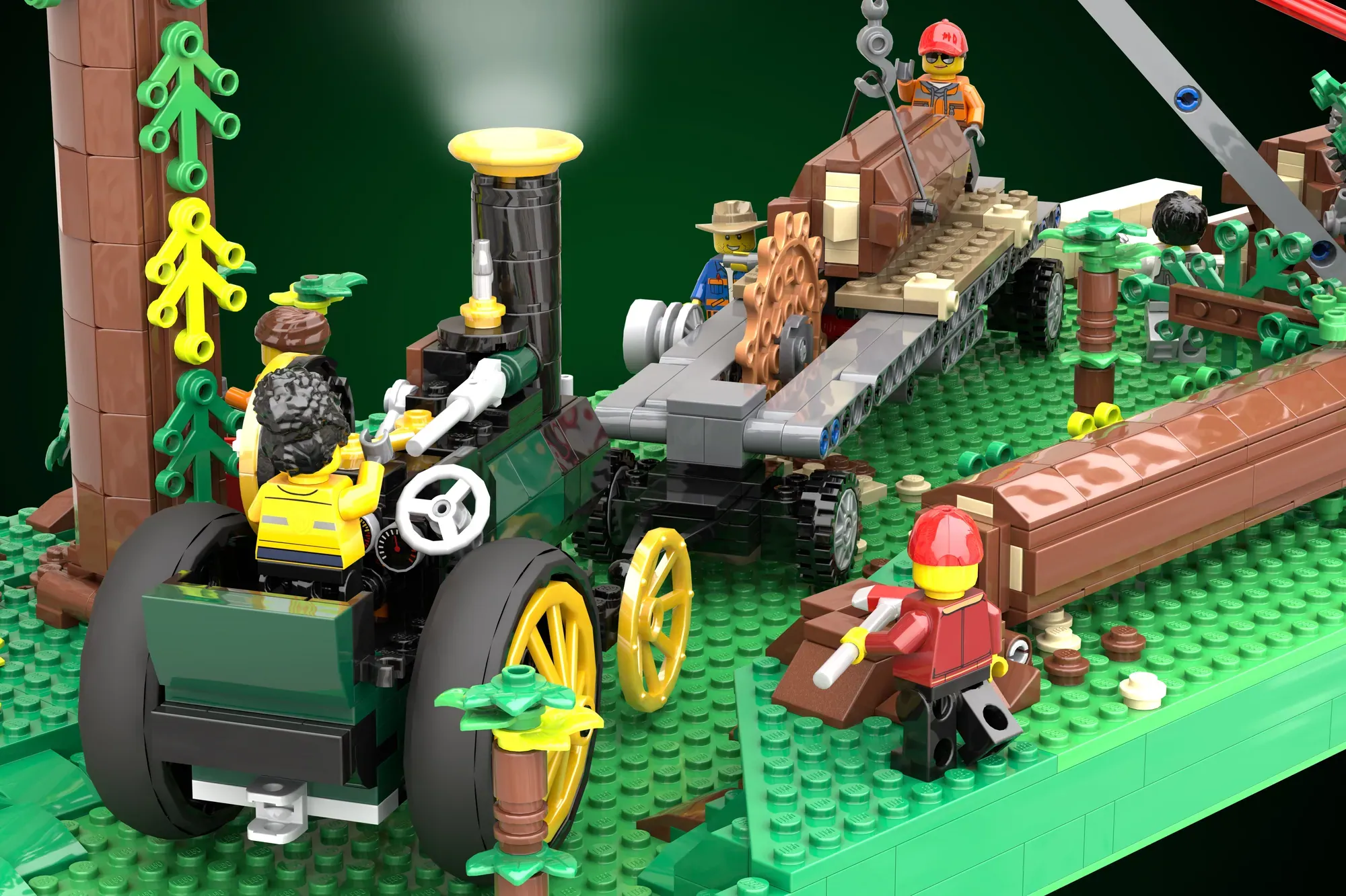 “The Secret Life Of” . . . Vintage Steam Logging! | LEGO® Ideas