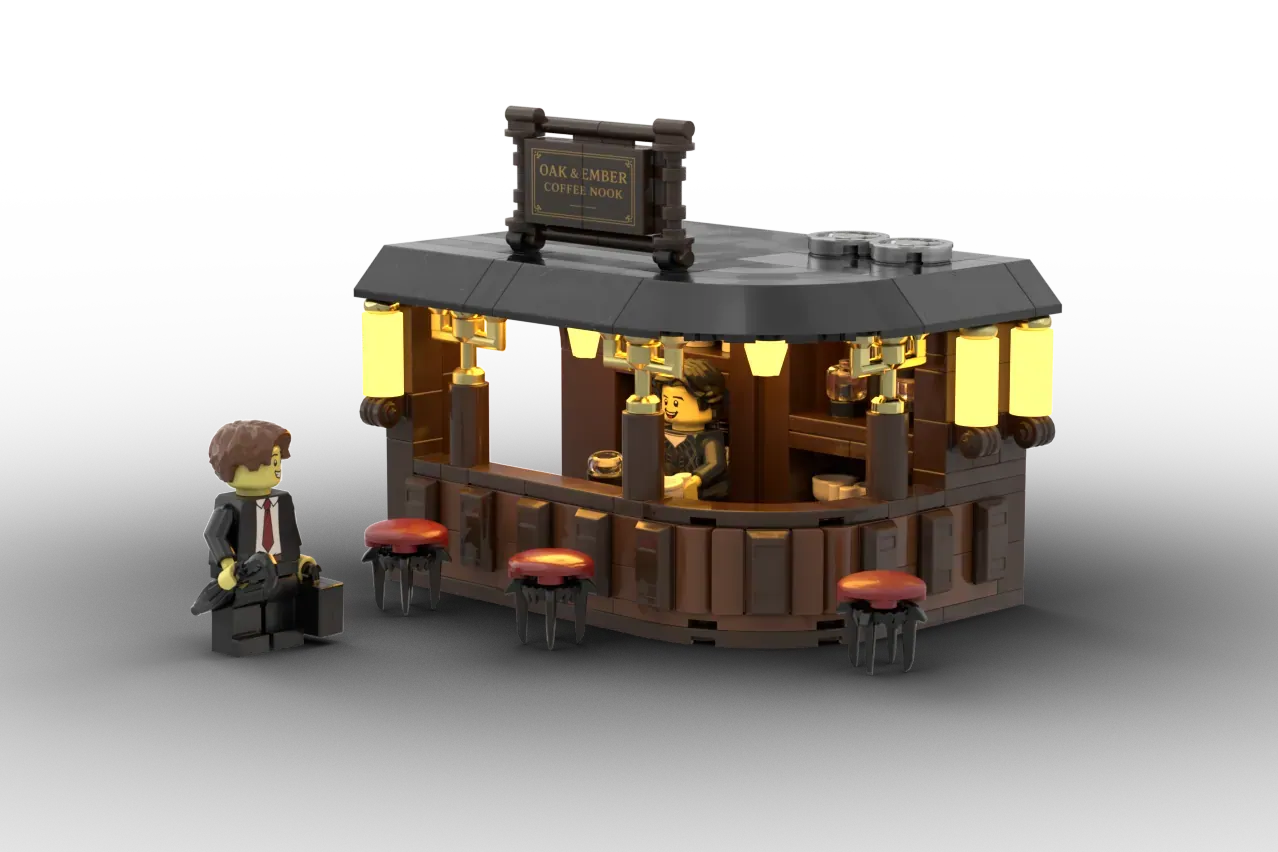 Oak & Ember Coffee Nook | LEGO® Ideas