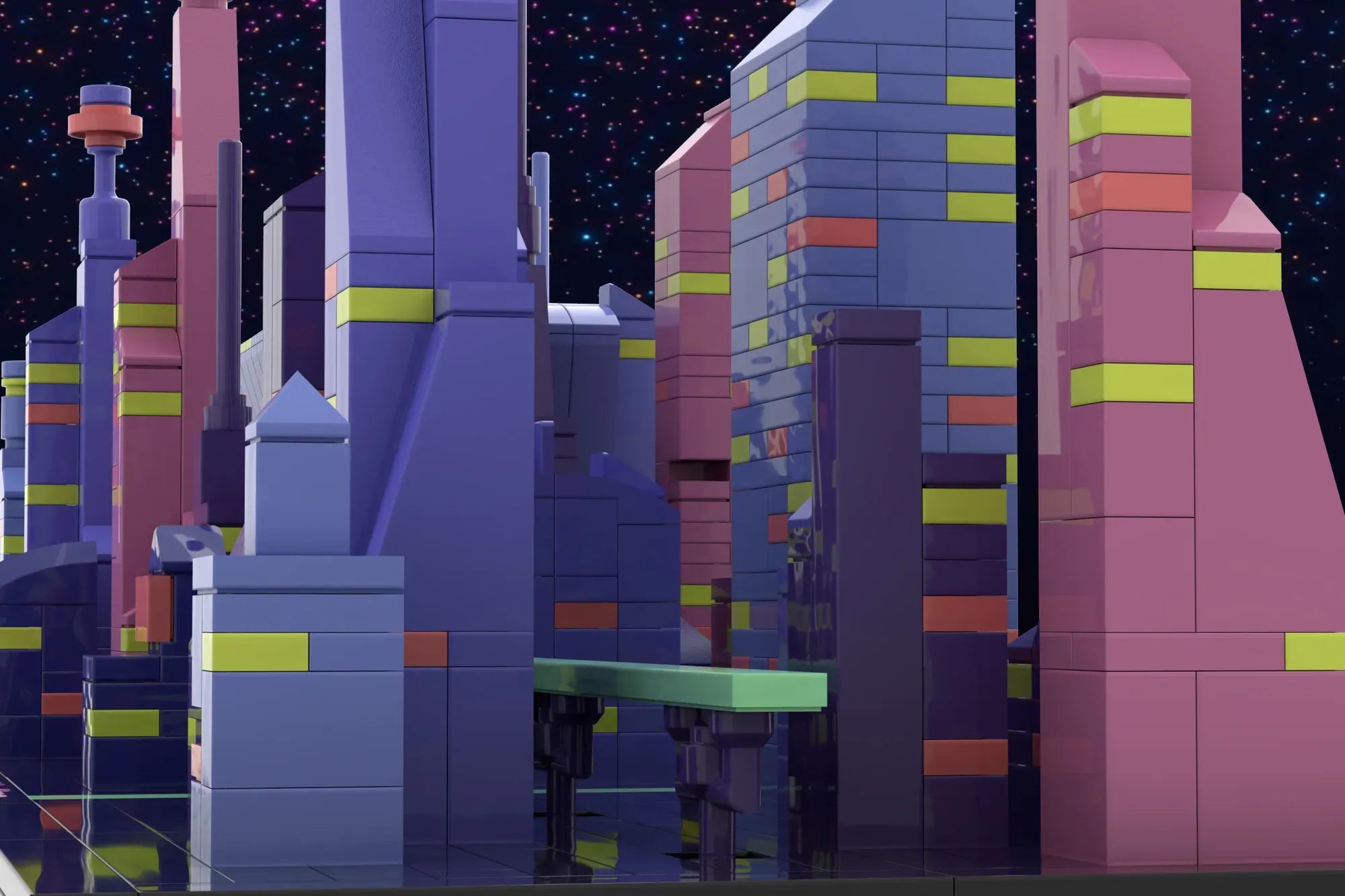 Synthwave Skyline | LEGO® Ideas