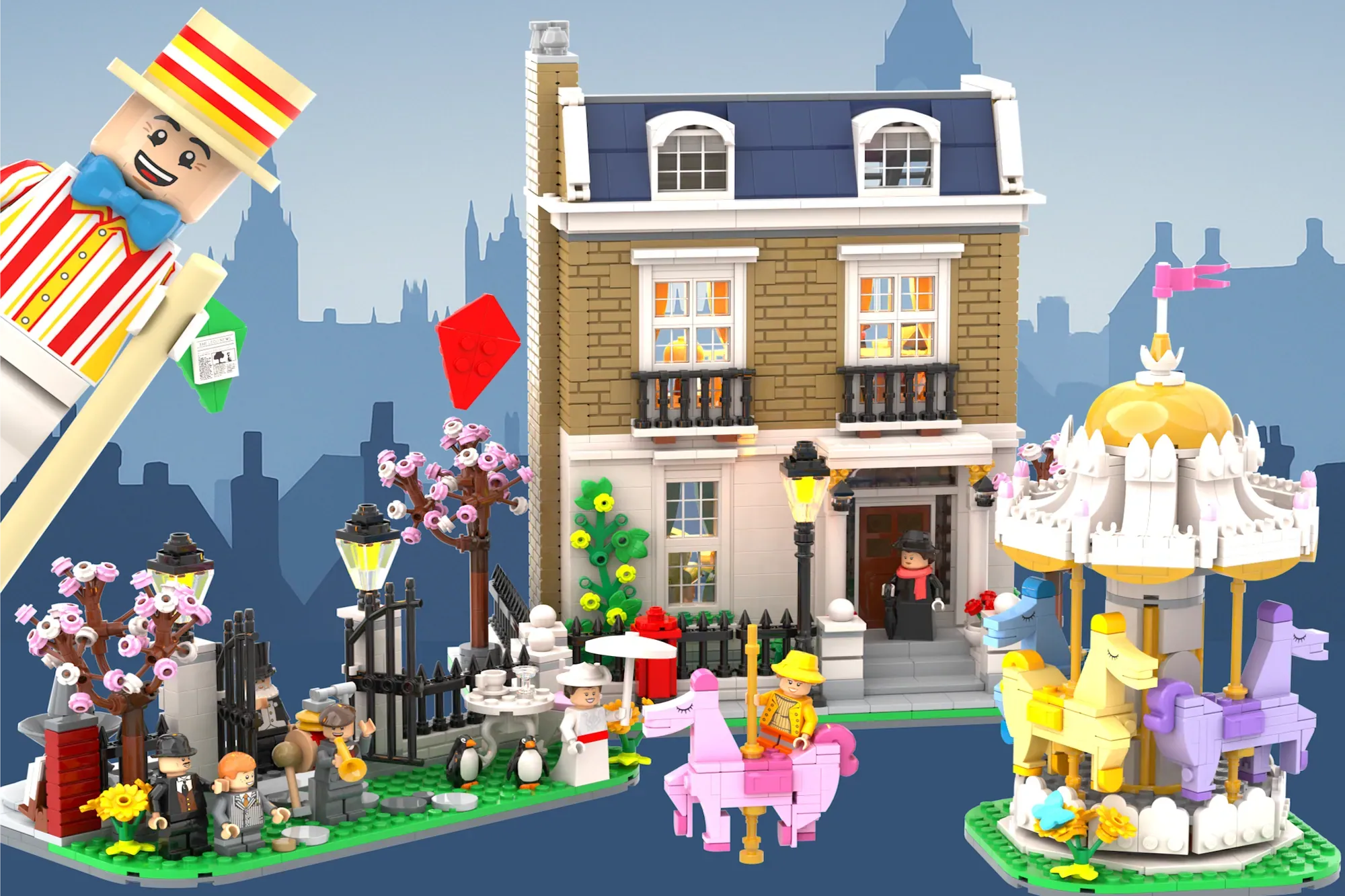 Mary Poppins, a Wonderfull Journey at Cherry Tree Lane | LEGO® Ideas