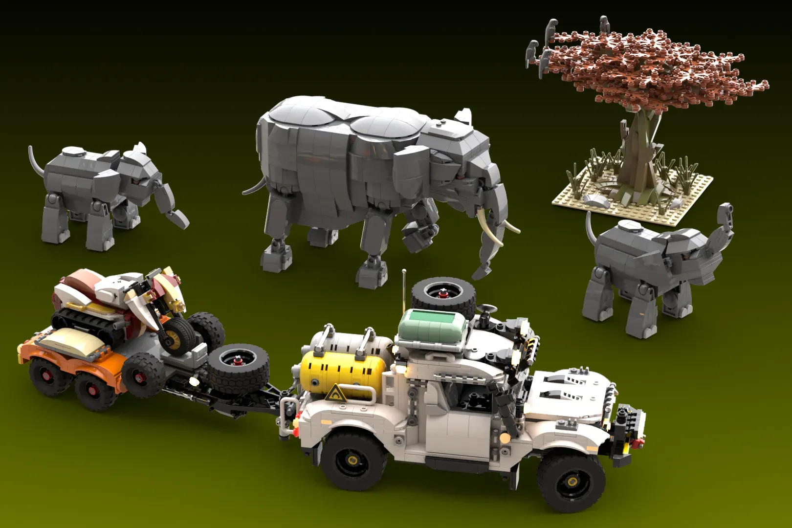 Moonlight Savannah Trip | LEGO® Ideas