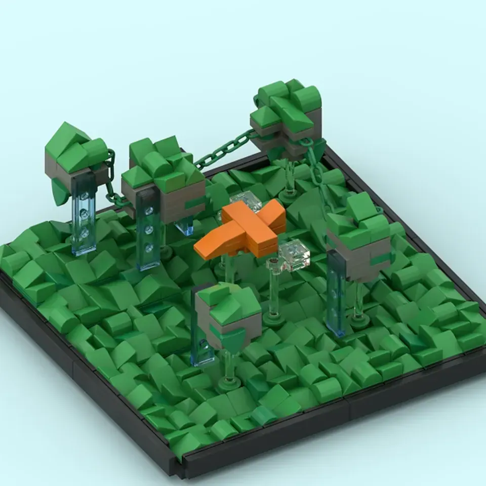 Microscale Diorama of the Hallelujah Mountains | LEGO® Ideas