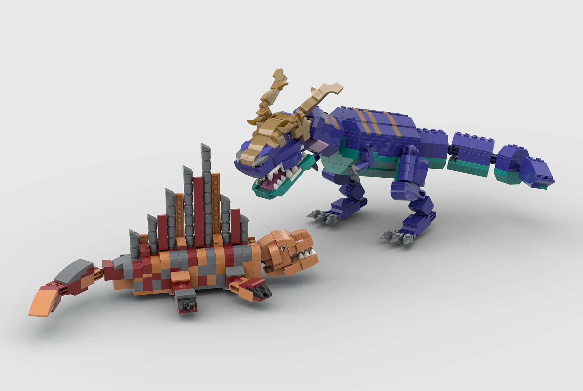T-Rex vs. Dimetrodon (Kyoryu) | LEGO® Ideas