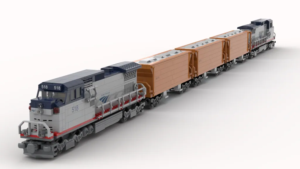 Amtrak Ballast Dumper Train | LEGO® Ideas