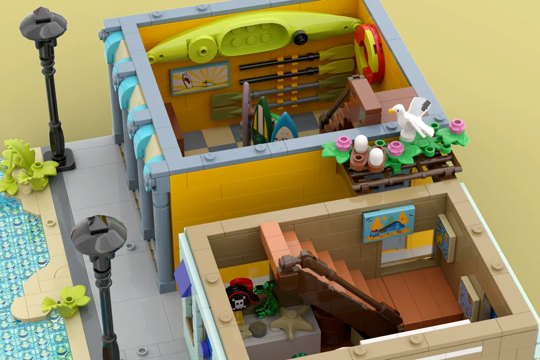 Beachside Shops | LEGO® Ideas