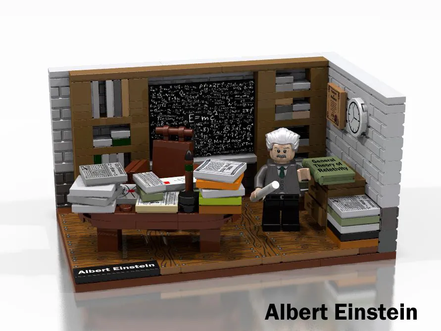 Albert Einstein in his Office - Famous Scientist and Genius | LEGO® Ideas
