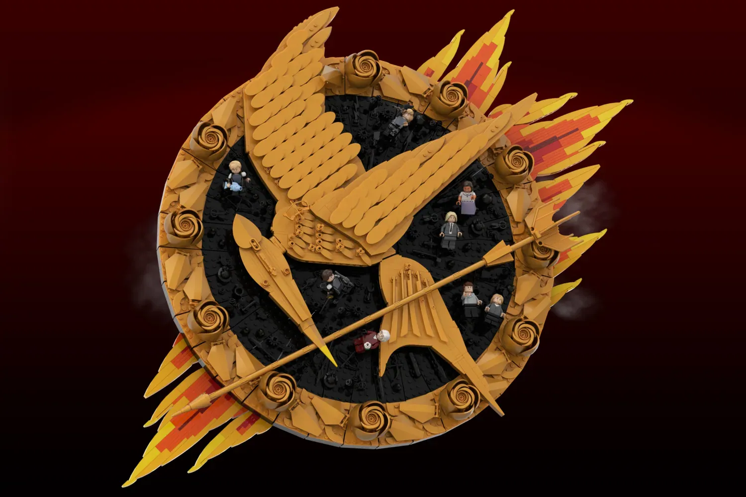 The Hunger Games Mockingjay Wall Art | LEGO® Ideas