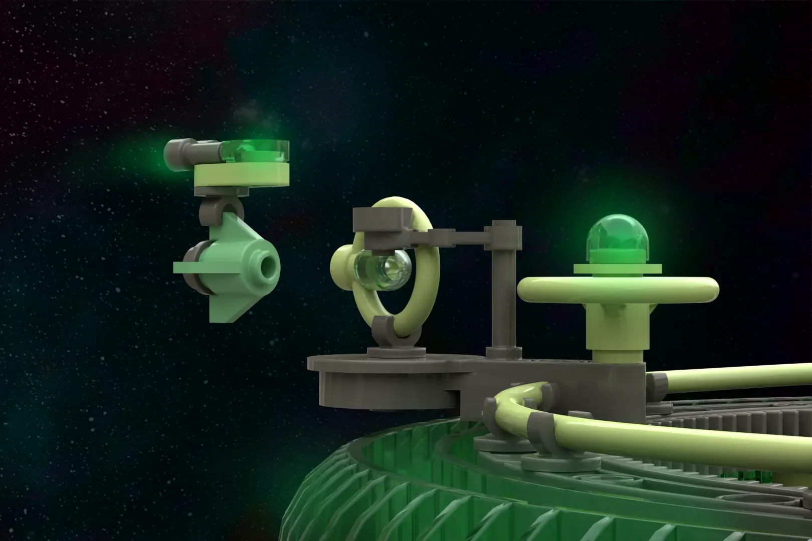 Deep Space Hub Emerald Horizon | LEGO® Ideas