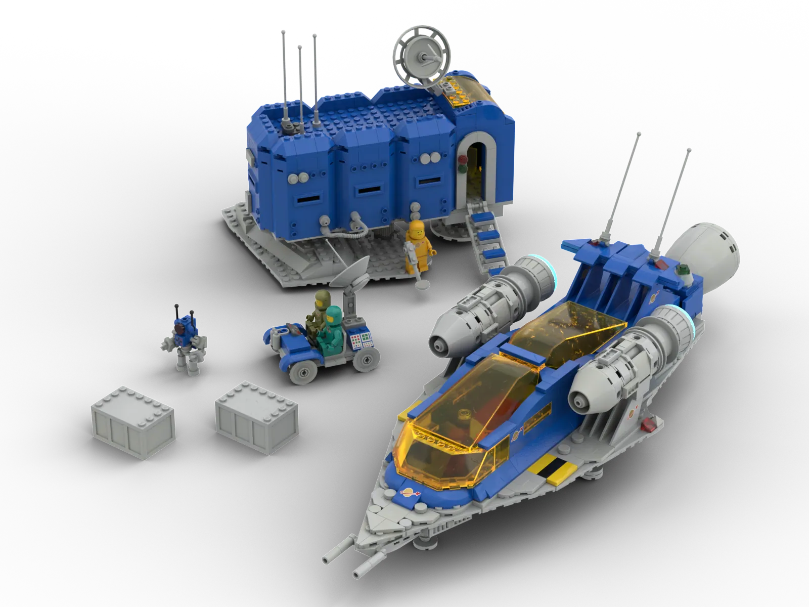 Classic Space Base & Nebula Shuttle | LEGO® Ideas