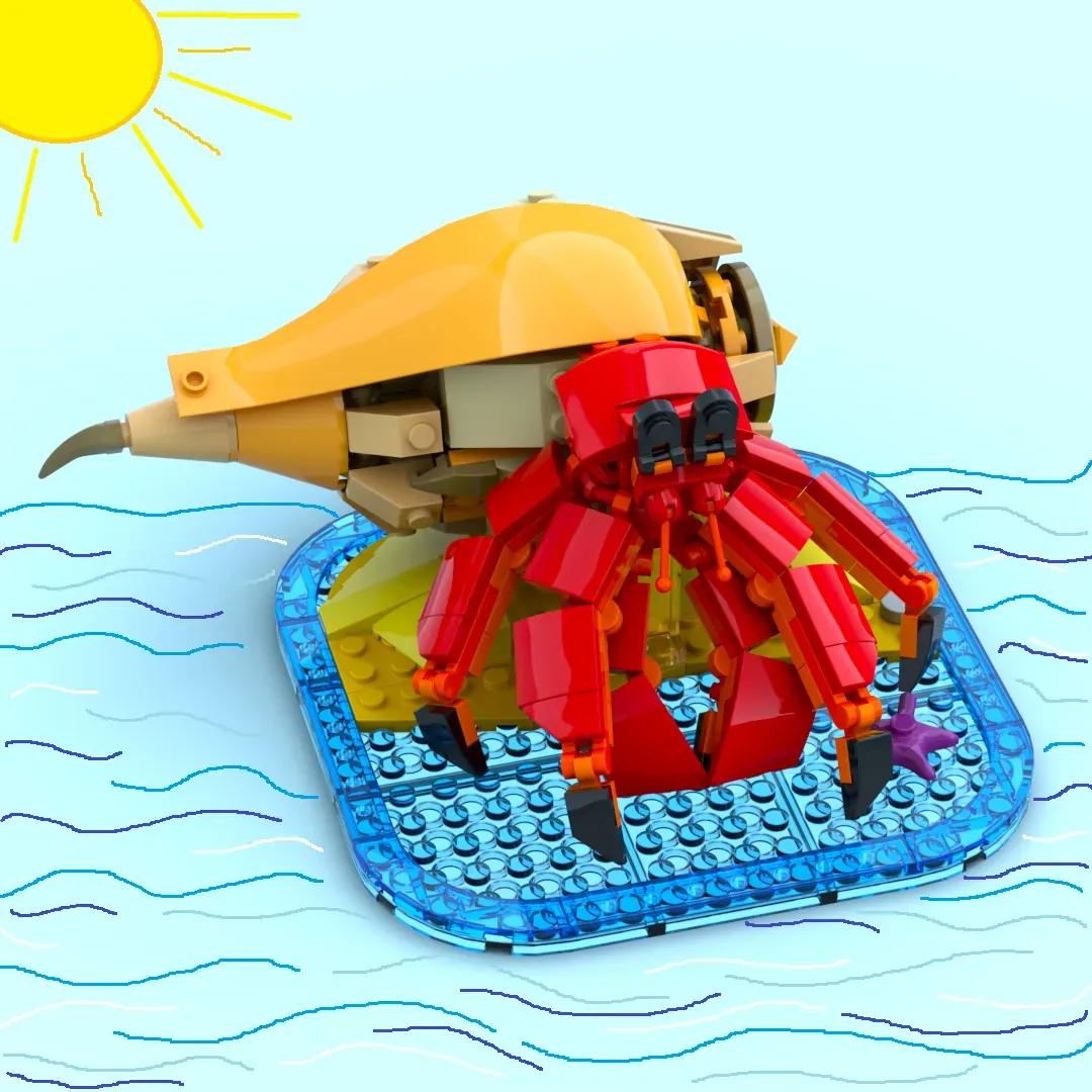 Beachside Hermit Crab | LEGO® Ideas
