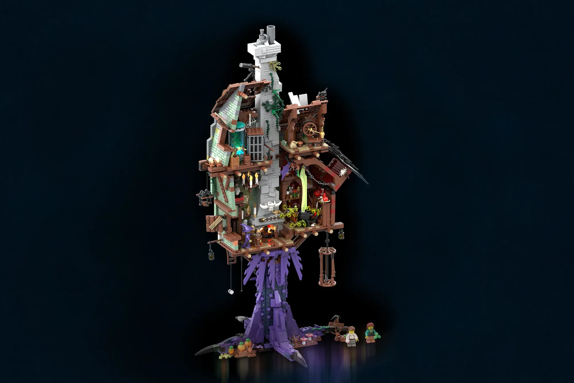 Baba Yaga`s Chicken Legged Hut With Hansel and Gretel | LEGO® Ideas