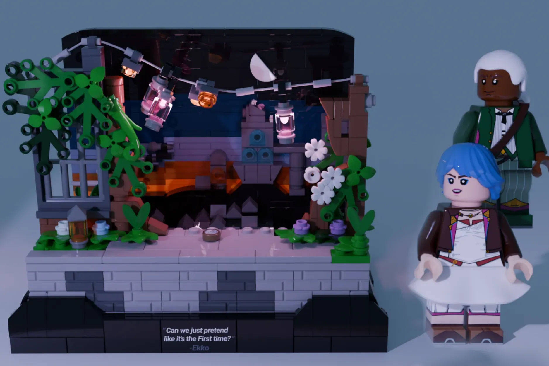 Arcane- League of Legends: Powder's and Ekko's Romantic Night- Diorama ...